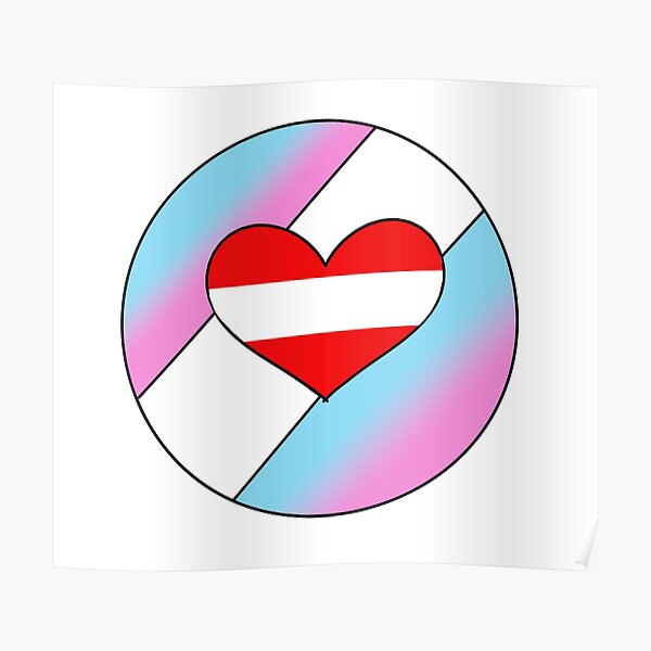 "ABDL Symbol (trans pride)" Poster by Cloud-Boy | Redbubble
