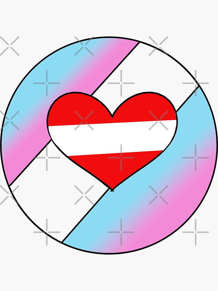 "ABDL Symbol (trans pride)" Sticker for Sale by Cloud-Boy | Redbubble
