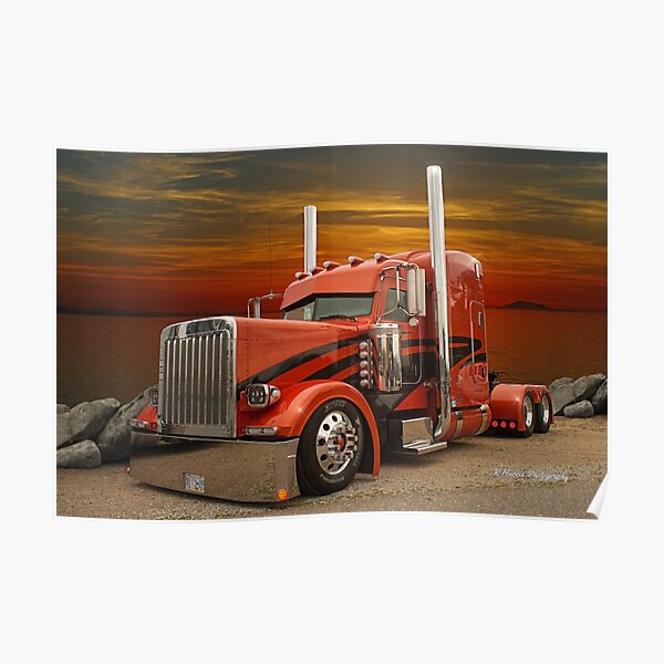 Semi Truck Posters | Redbubble