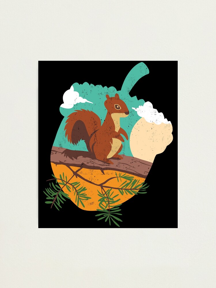 Lámina fotográfica « Las ardillas son el roedor aceptable. No me ...