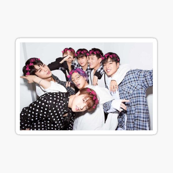"iKON with hearts 01" Sticker by ultkpopstan | Redbubble