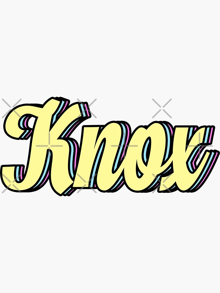 "Knox" Sticker for Sale by nort2 | Redbubble