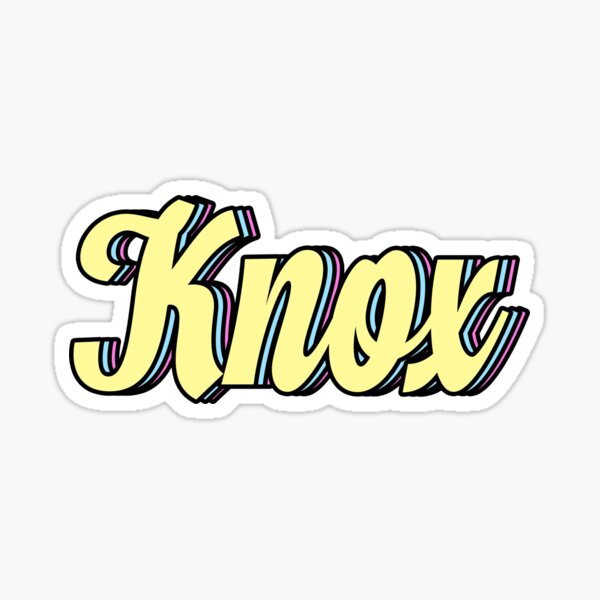 "Knox" Sticker for Sale by nort2 | Redbubble