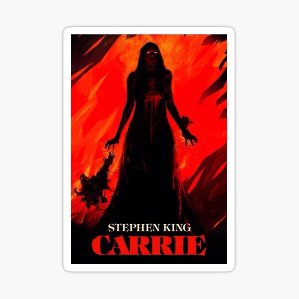 "Carrie" Sticker for Sale by horror-doll | Redbubble