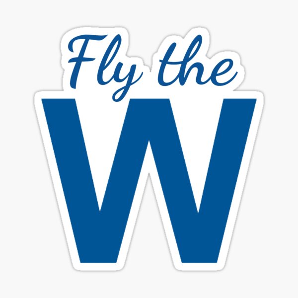 Cubs W Stickers | Redbubble