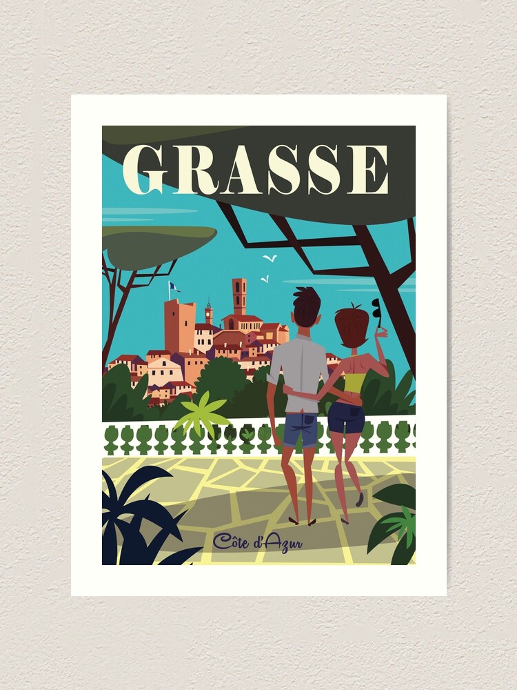 "Grasse poster" Art Print for Sale by GAGodel | Redbubble