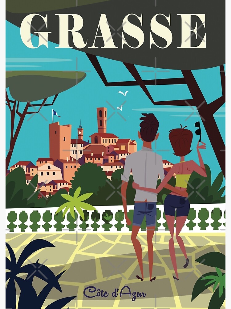 "Grasse poster" Art Print for Sale by GAGodel | Redbubble