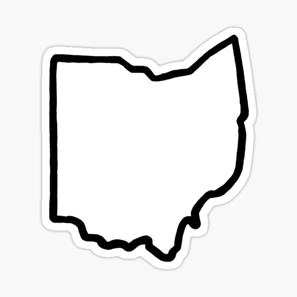 "Ohio outline" Sticker for Sale by hopelunt | Redbubble