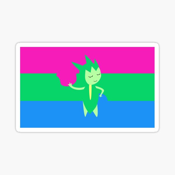 "Roselia Polysexual Pride Flag Sticker" Sticker by Feltedflyingfox ...
