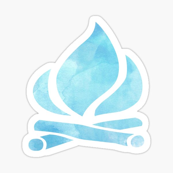 "Blue Campfire - Camping Sticker" Sticker for Sale by StickersStore ...
