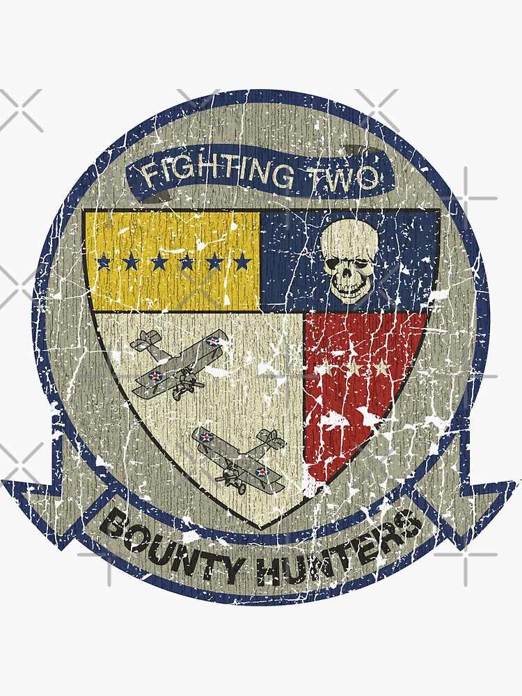 "VFA-2 Bounty Hunters" Sticker for Sale by jacobcdietz | Redbubble