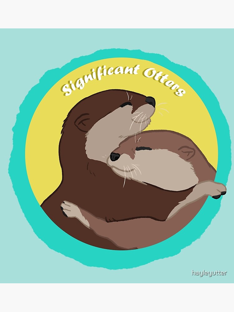 "Significant Otters" Canvas Print for Sale by hayleyutter | Redbubble