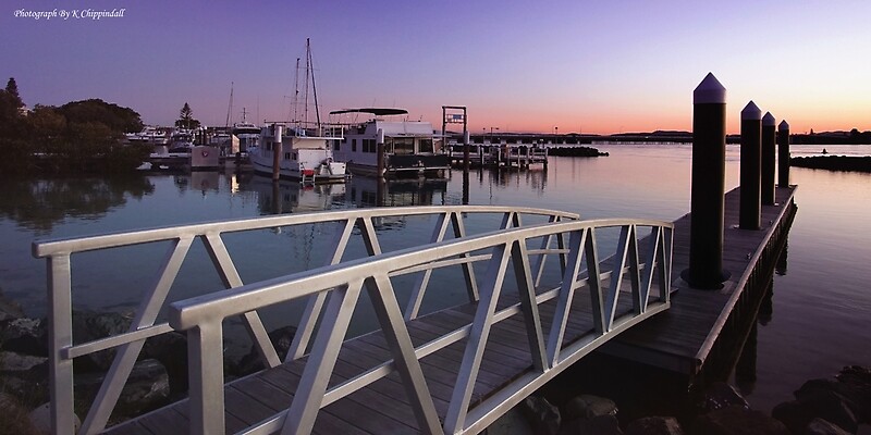 "Forster Marina Sunset 72922" by kevin Chippindall | Redbubble