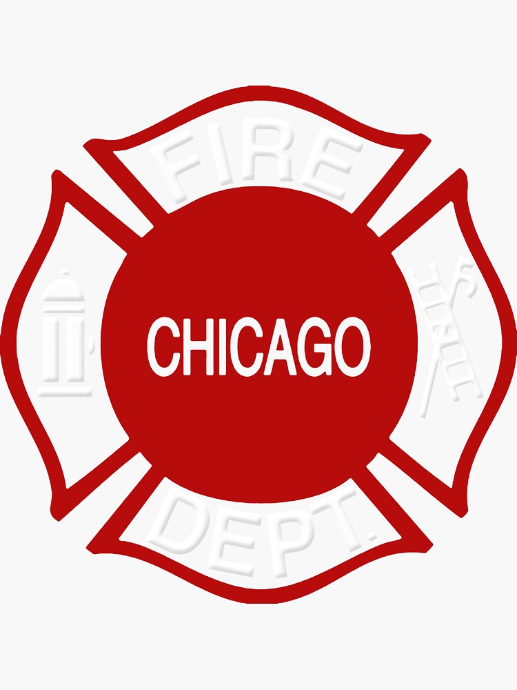 "CFD Chicago Fire Department" Sticker for Sale by DolphinCatfish ...