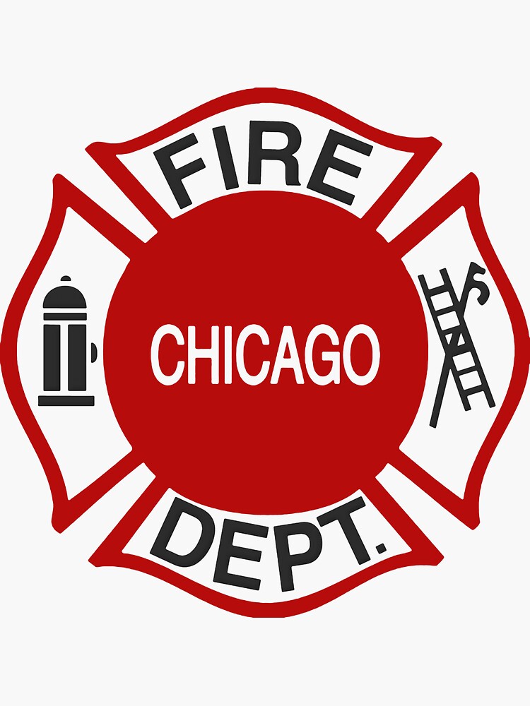 "CFD Chicago Fire Department" Sticker for Sale by DolphinCatfish ...