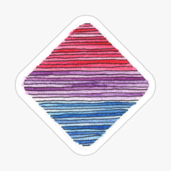 Watercolor Bisexual Pride Flag Sticker For Sale By Saffuric Redbubble