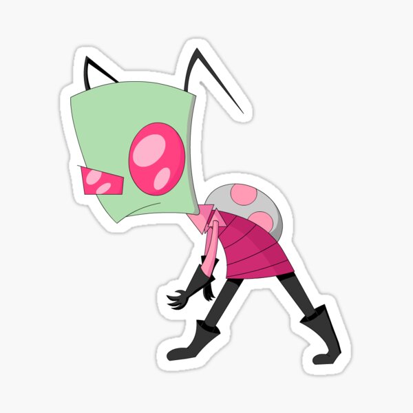 "Invader Zim - Zim" Sticker by GaabiiGoober | Redbubble