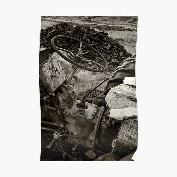 "Tractor at the peat cuttings, North Uist" Poster by TheDabber | Redbubble