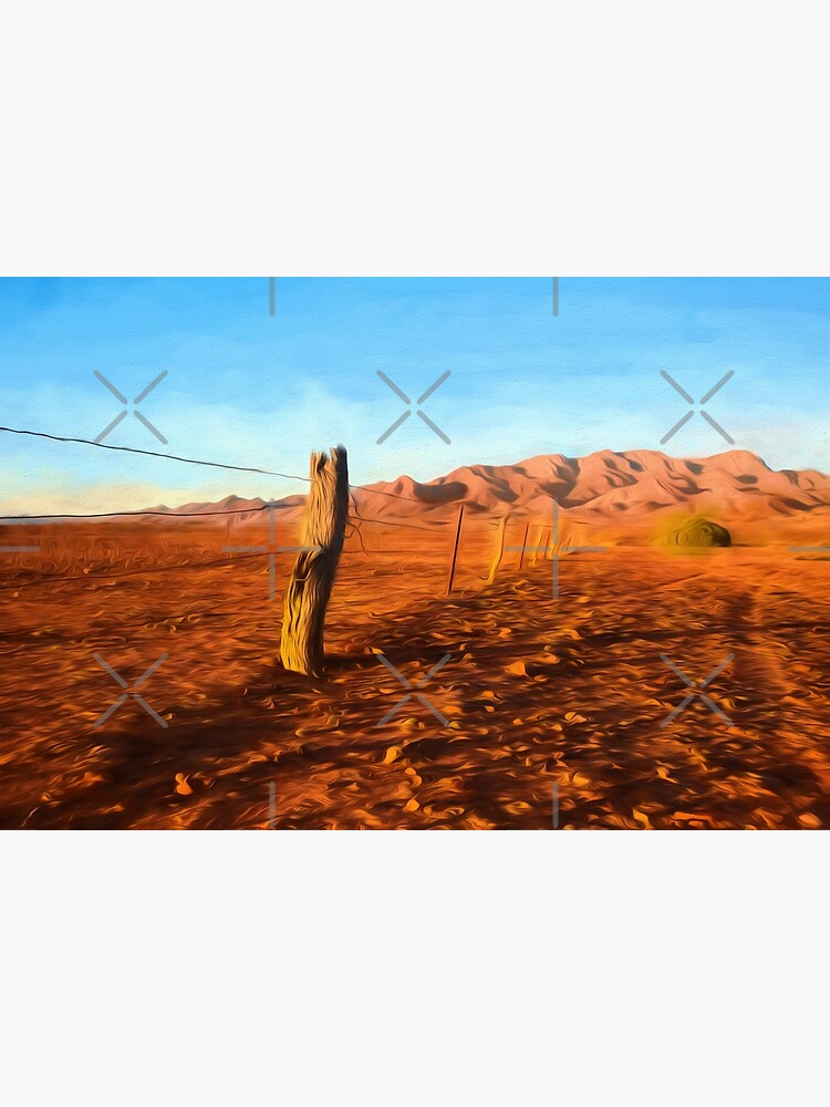 "Outback Fence (digital painting)" Poster by RayW | Redbubble