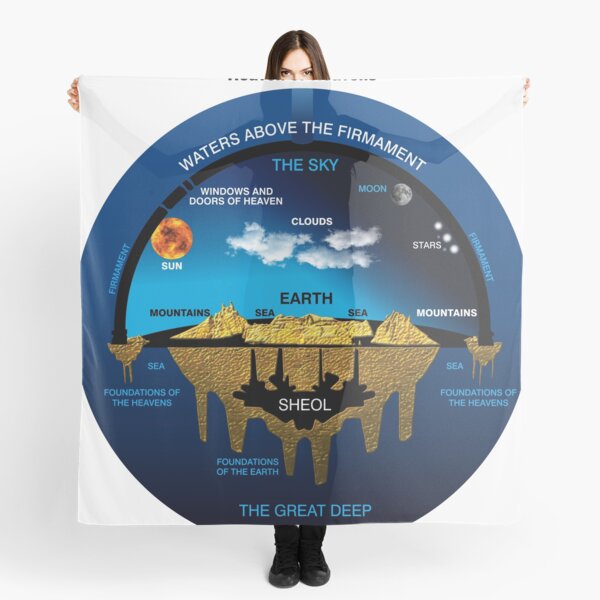 "Flat Earth | Ancient Hebrew Cosmology Concept" Scarf for Sale by ...