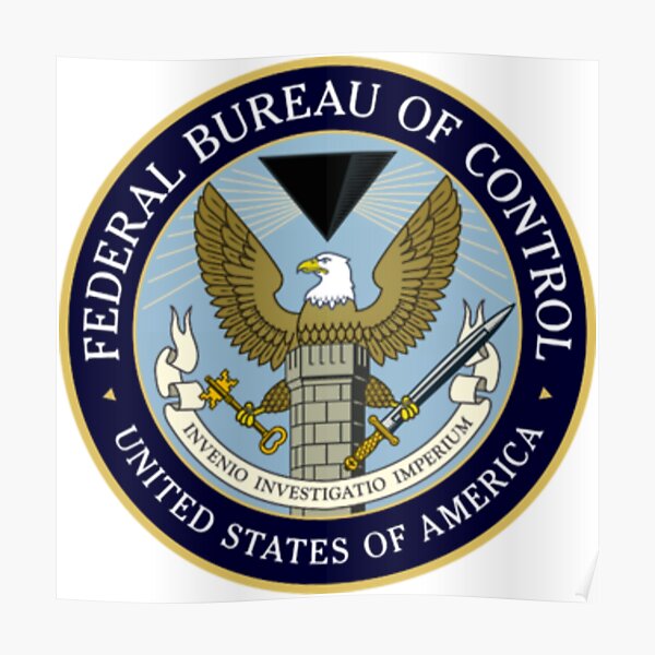 "Federal Bureau of Control " Poster by Acgreen56 | Redbubble