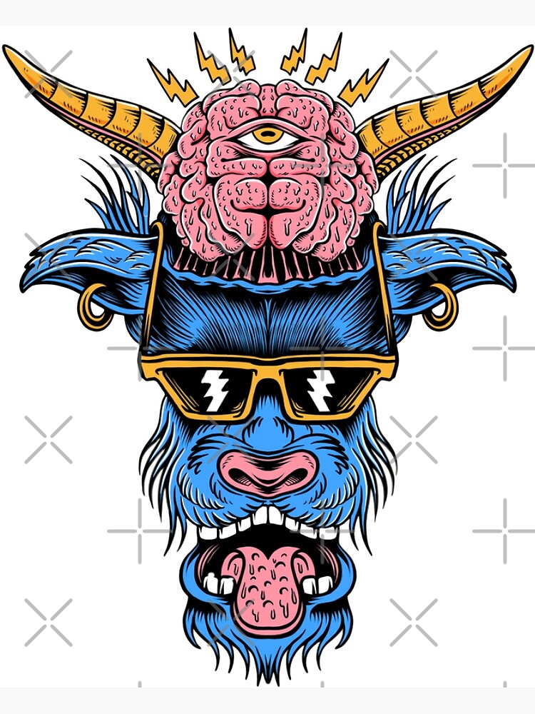 "Punk Goat" Poster by Rawpixel | Redbubble