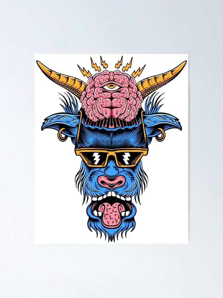 "Punk Goat" Poster by Rawpixel | Redbubble