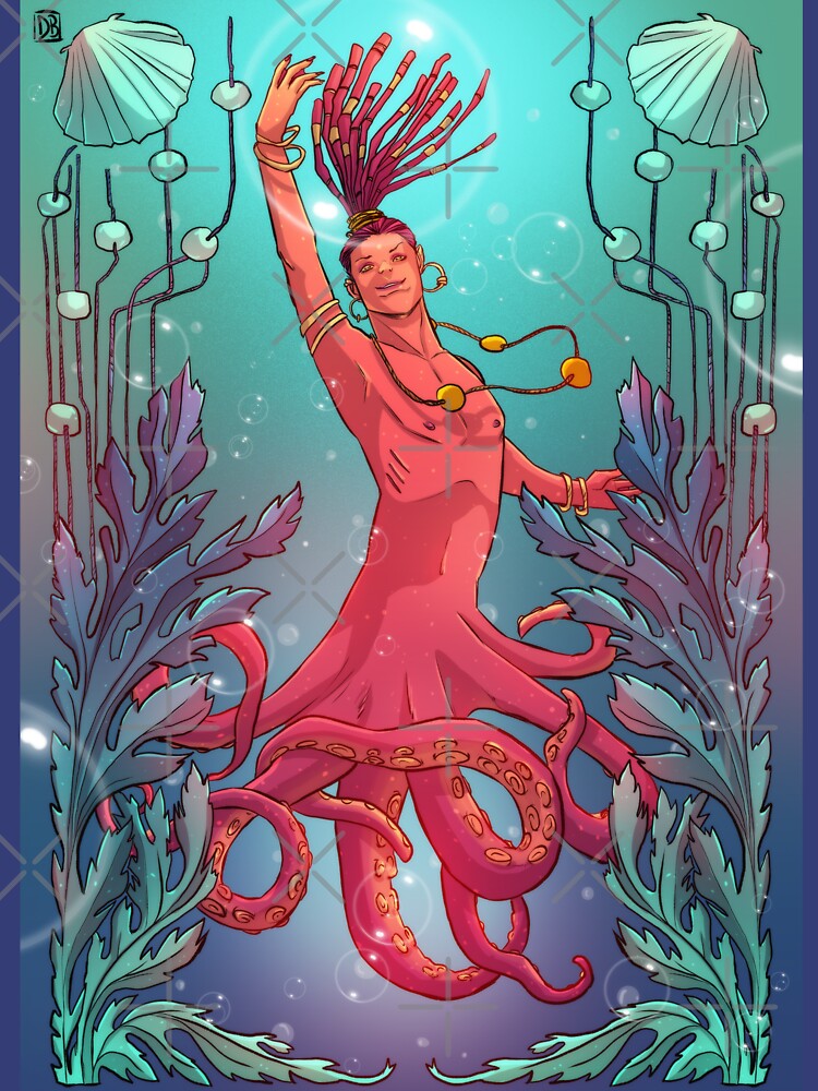 "Merman" T-shirt for Sale by queenseptienna | Redbubble | mermaid t ...