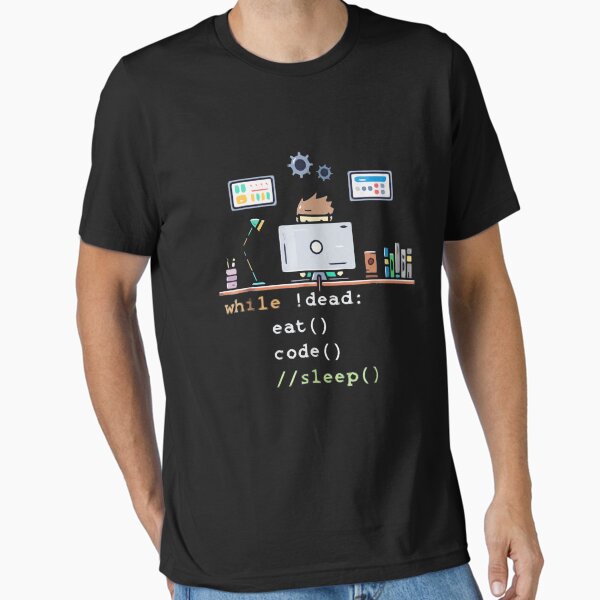 "Science Programmer Eat Code Sleep" Essential T-Shirt for Sale by ...