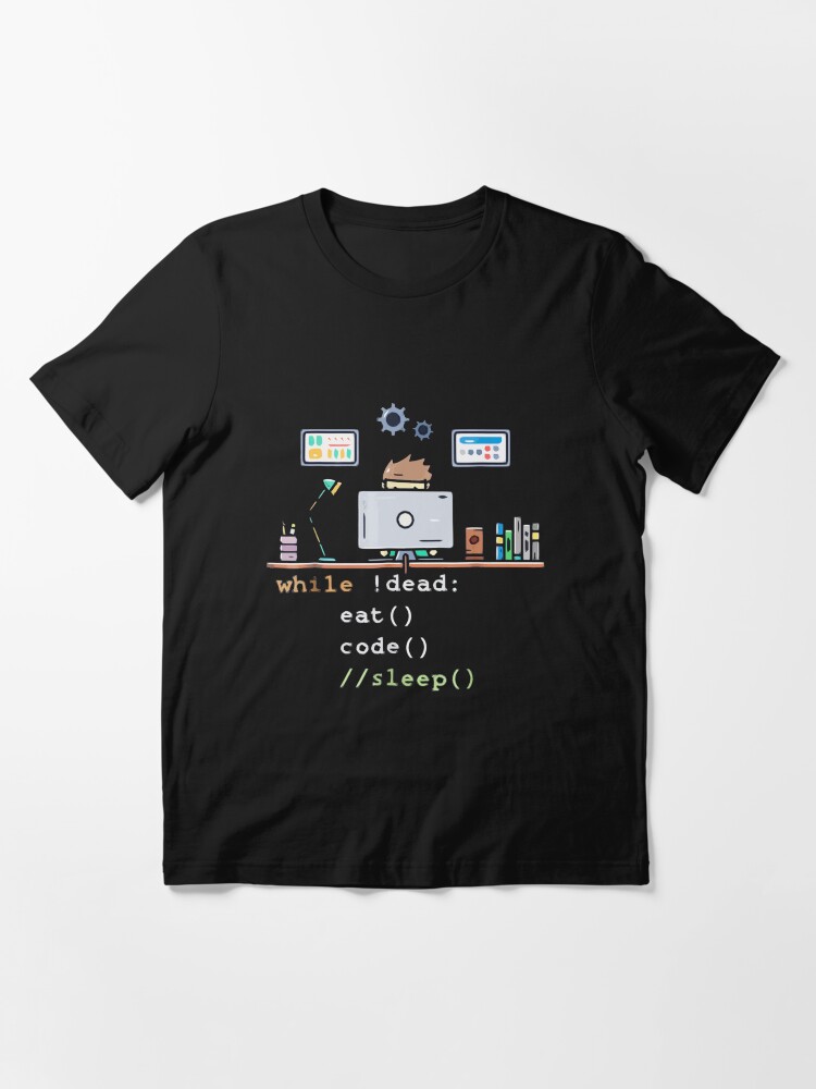 "Science Programmer Eat Code Sleep" Essential T-Shirt for Sale by ...