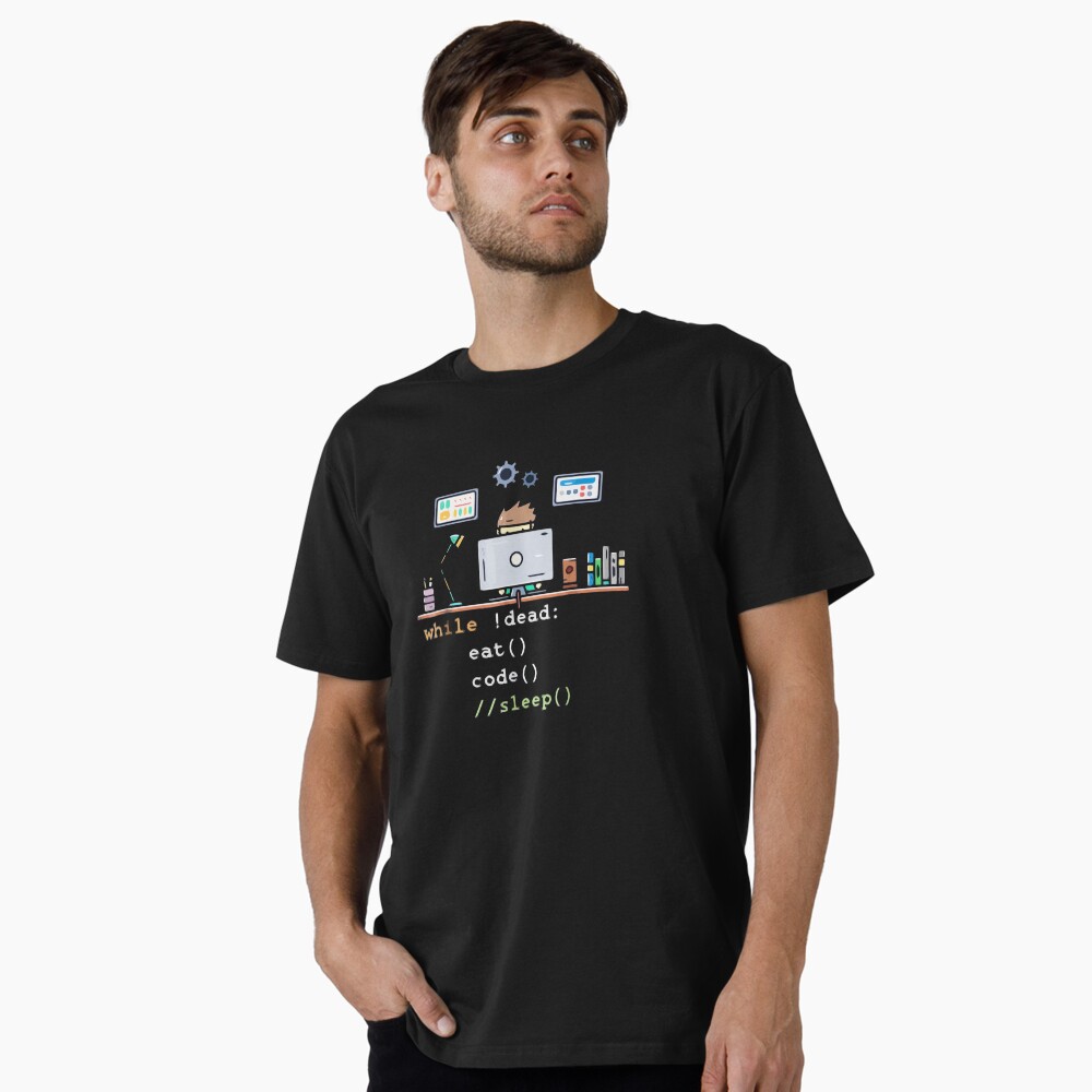 "Science Programmer Eat Code Sleep" Essential T-Shirt for Sale by ...