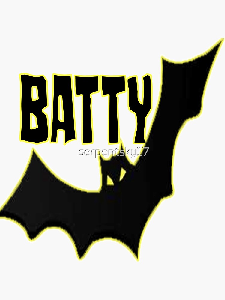 "Totally Batty" Sticker for Sale by serpentsky17 | Redbubble