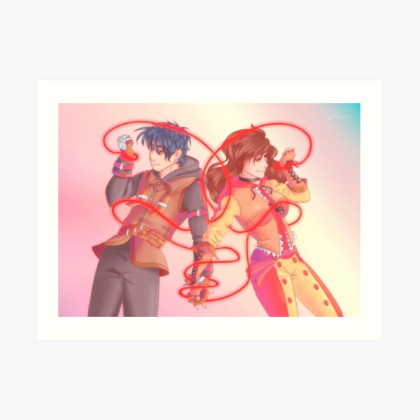 "Red thread of fate" Art Print by Gessy | Redbubble