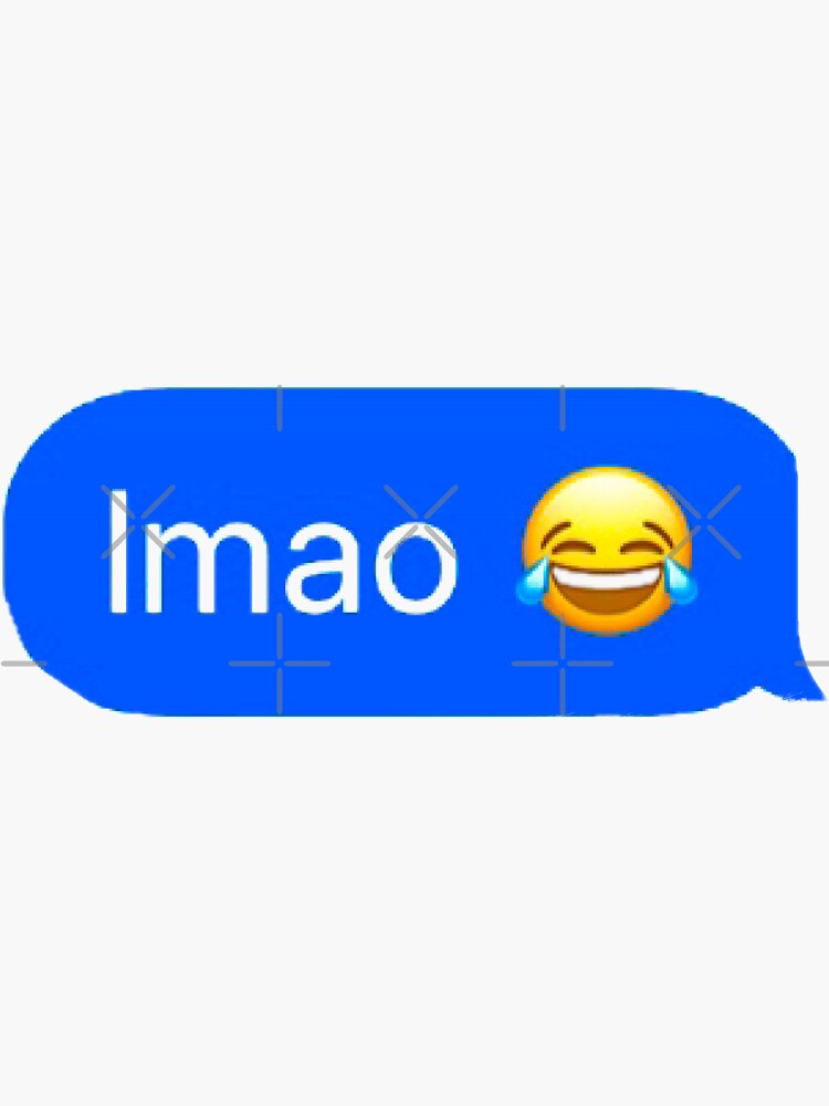"LMAO " Sticker for Sale by Luxetluminos | Redbubble