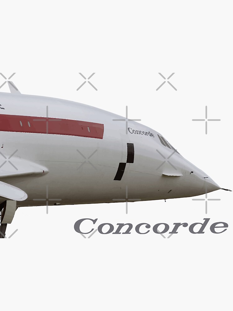 "Concorde 1969" Sticker for Sale by Speedbirddesign | Redbubble