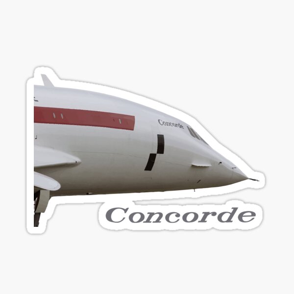"Concorde 1969" Sticker for Sale by Speedbirddesign | Redbubble
