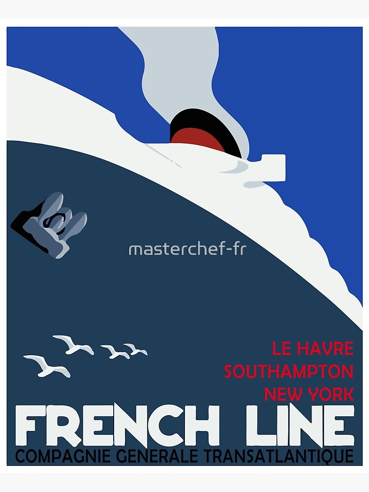 "French Line" Poster for Sale by masterchef-fr | Redbubble