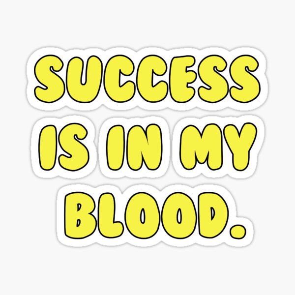 "Success " Sticker for Sale by avit1 | Redbubble