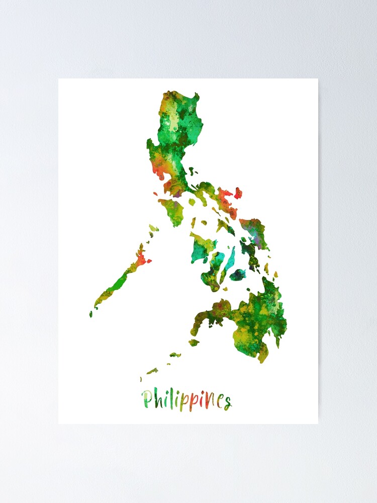 "Philippines map, Philippines" Poster for Sale by Rosaliartbook | Redbubble