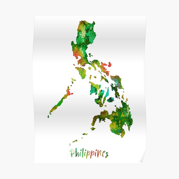 "Philippines map, Philippines" Poster for Sale by Rosaliartbook | Redbubble
