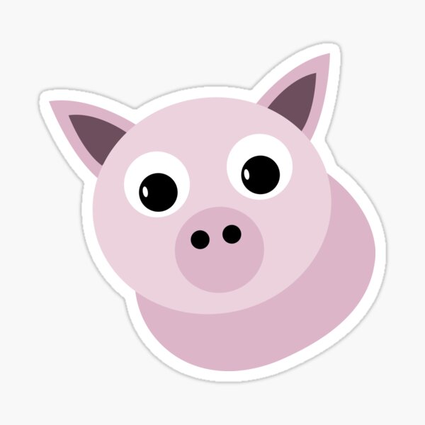 "Cute Pink Pigs" Sticker for Sale by byAARUP | Redbubble