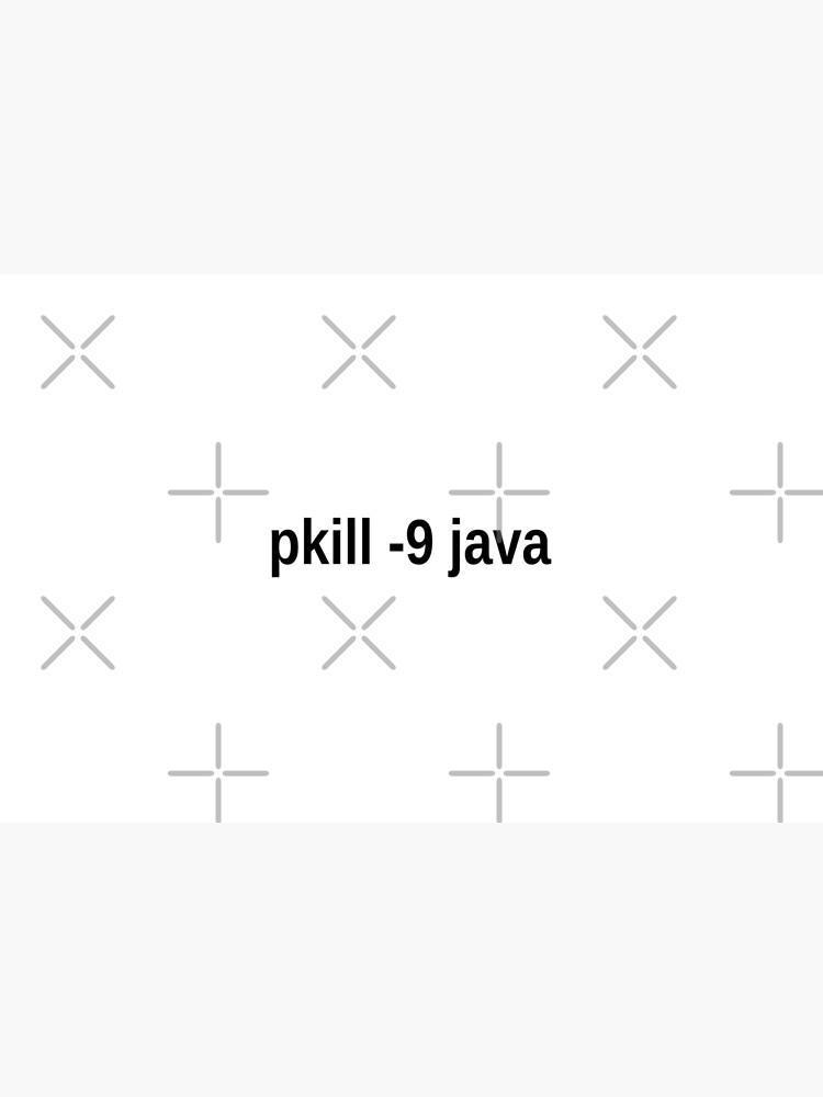 "Beschleunigen Sie Ihren Computer: pkill -9 Java • Programmierer Humor" Badematte von ramiro ...