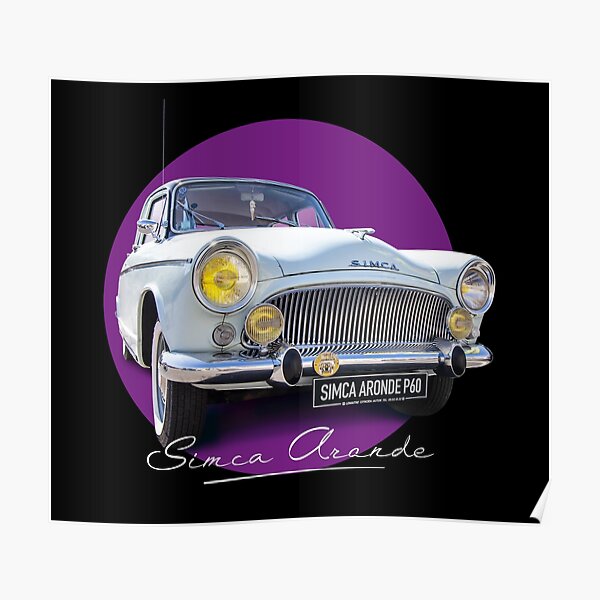 "Simca Aronde P60" Poster by 12points | Redbubble
