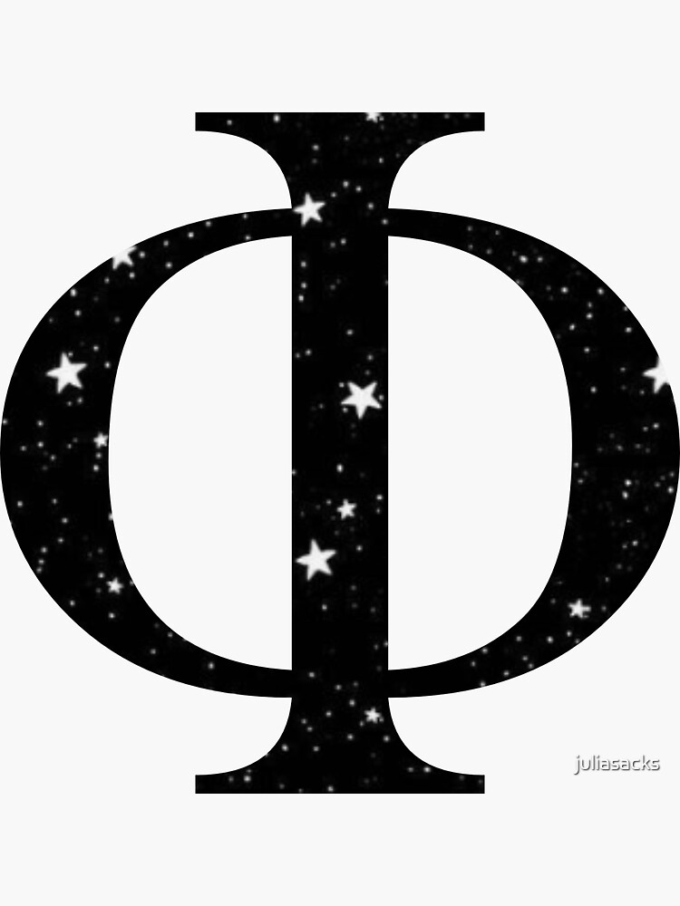 "Phi Stars Sticker" Sticker for Sale by juliasacks | Redbubble