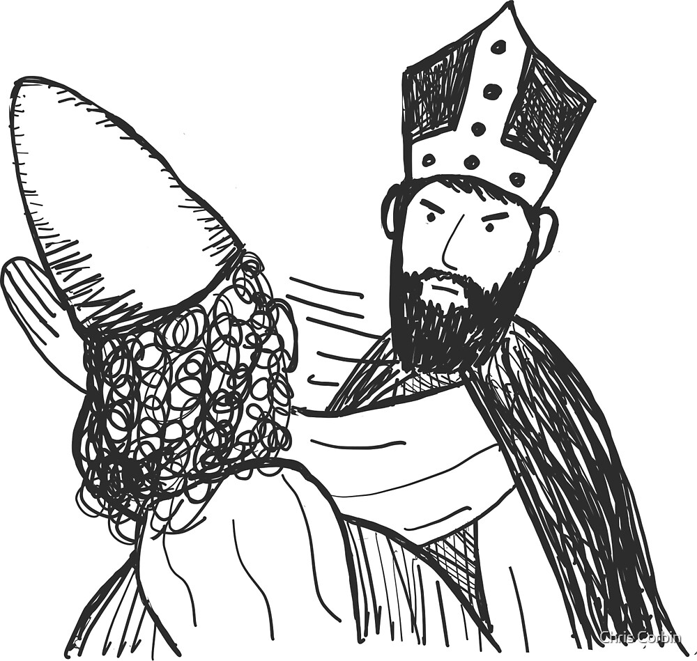 "St. Nicholas and Arius" by Chris Corbin | Redbubble