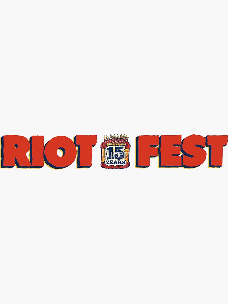 "rio riot festival fest 2019 visimisi logo" Sticker by llyren | Redbubble