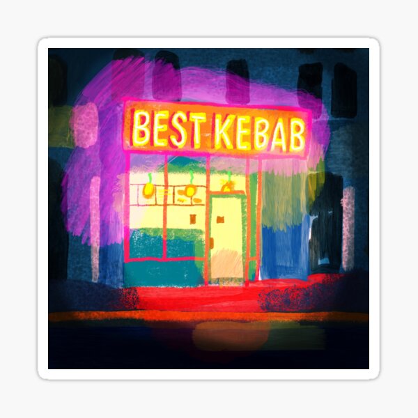 "Best Kebab" Sticker for Sale by markdonnelly92 | Redbubble
