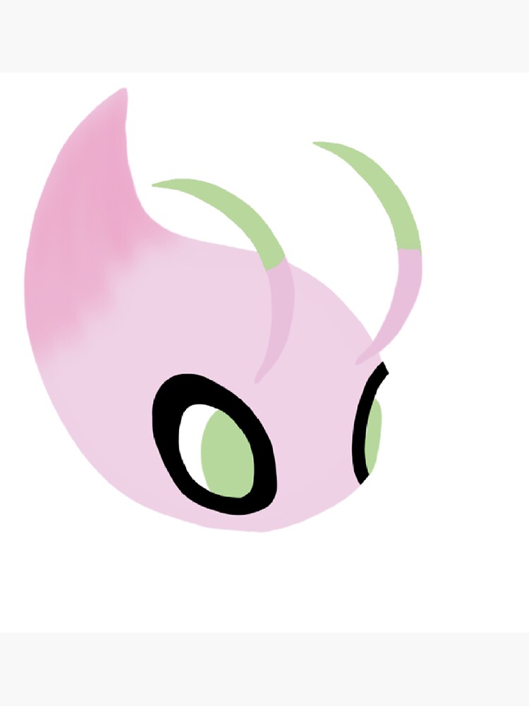 "Simplistic Shiny Celebi Head" Sticker for Sale by celebbee | Redbubble