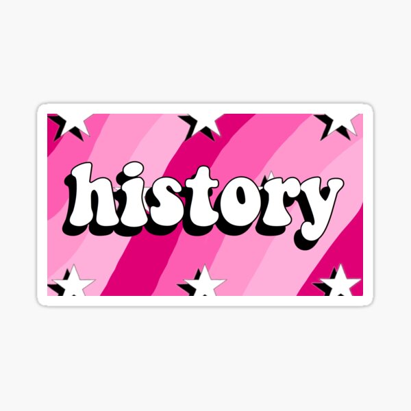 "History Label" Sticker by huladesigns | Redbubble