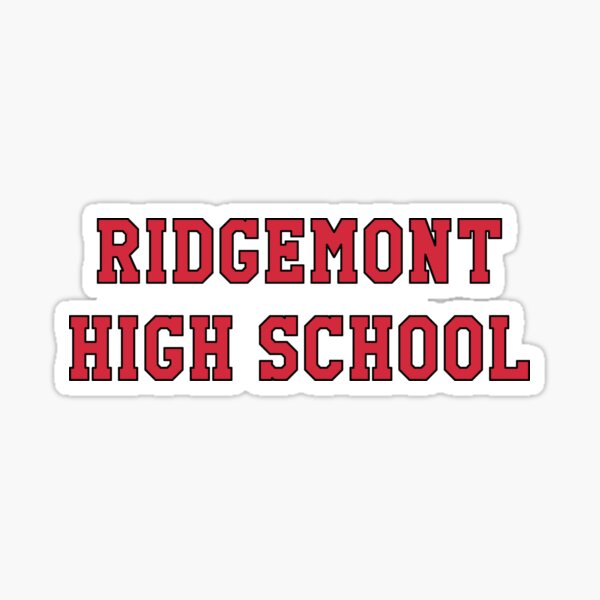 "Ridgemont High School (Fast Times)" Sticker by fandemonium | Redbubble